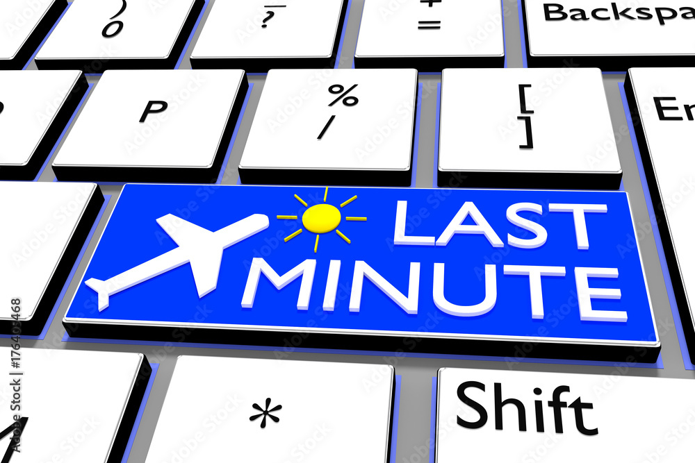 Computer keyboard with airplane symbol and lettering Stock Illustration ...