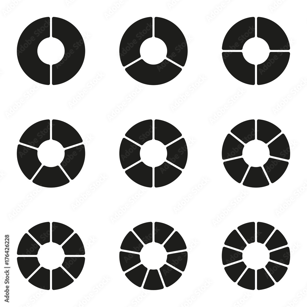 Pie Chart Template 10 Sections