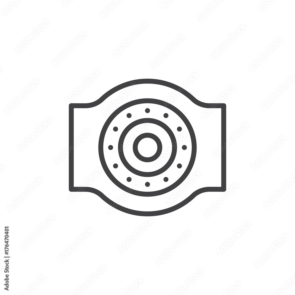 Vecteur Stock Rear drive axle line icon, differential outline vector ...