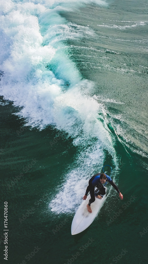 Manhattan Beach Surfer Stock Photo | Adobe Stock
