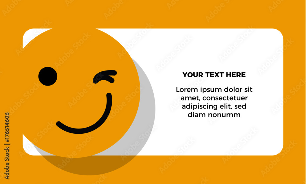 Vetor de Winking Face Emoji vector illustration. Love concept. Gift ...