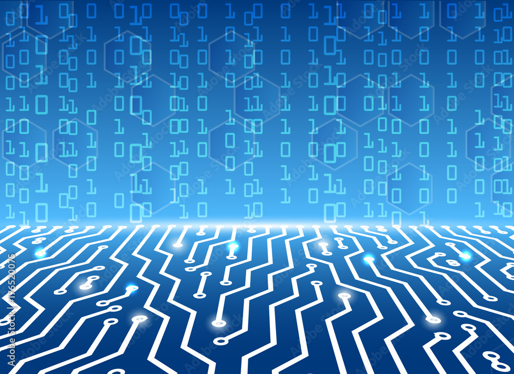 High-Tech Circuit Board Background, abstract technology background ...