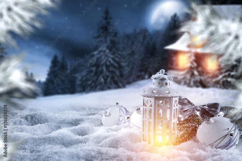 snow background space Stock-Foto | Adobe Stock