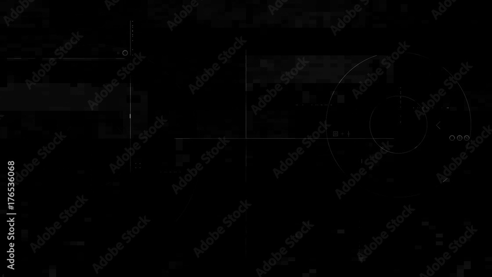 Glitched GPS Rangefinder Overlay Stock Template | Adobe Stock