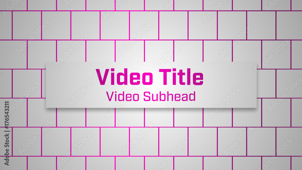 Cascading Squares Title Stock Template | Adobe Stock