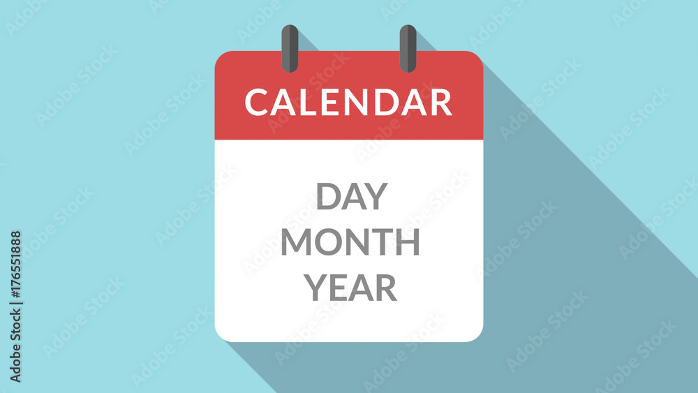 Calendar Page Flip Infographic Stock Template | Adobe Stock