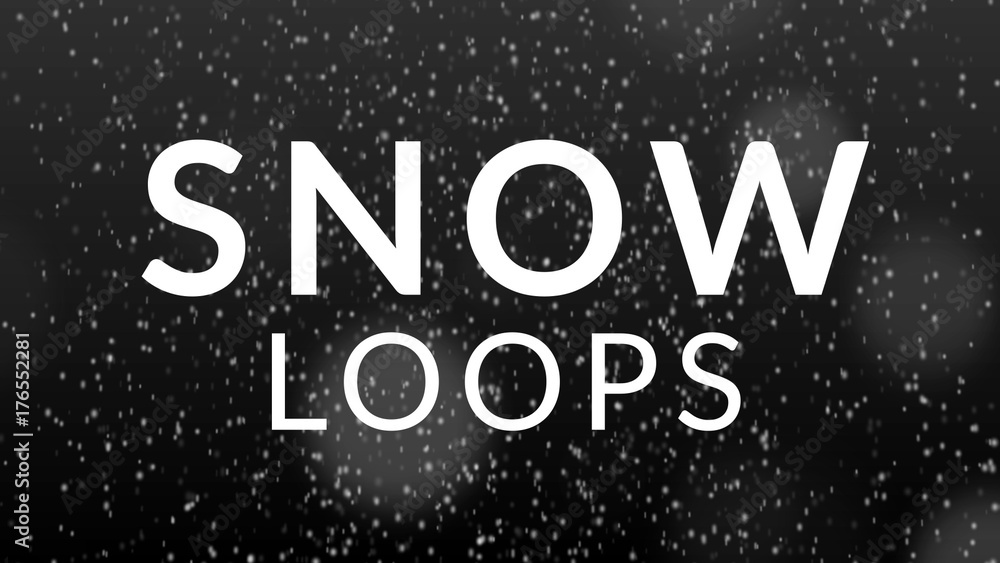 Looping Snow Backgrounds Pack 1 Stock Template | Adobe Stock