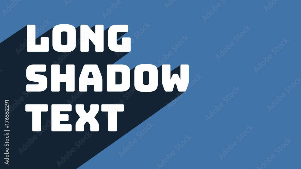 Long Shadow Text Titles Stock Template | Adobe Stock