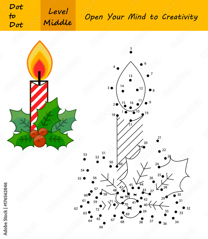 Dot to dot (number game) Education game for smart kids and children in ...