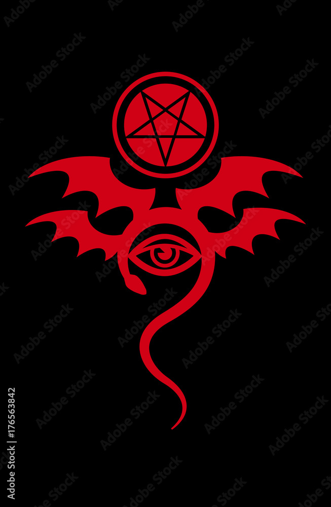 EVIL EYE (The Greater Malefic). Emblem of Witchcraft and Sign of ...