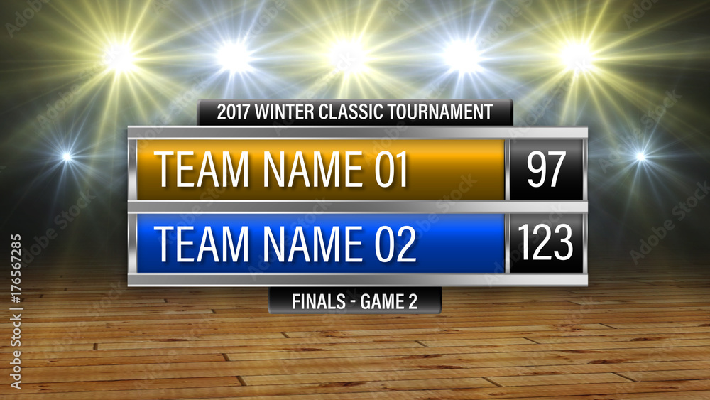 Large Scoreboard Title Stock Template | Adobe Stock