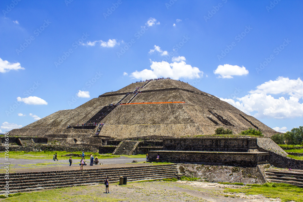 Teotihuacan, Mexico City, Ancient Mesoamerican Pyramids Stock Photo ...