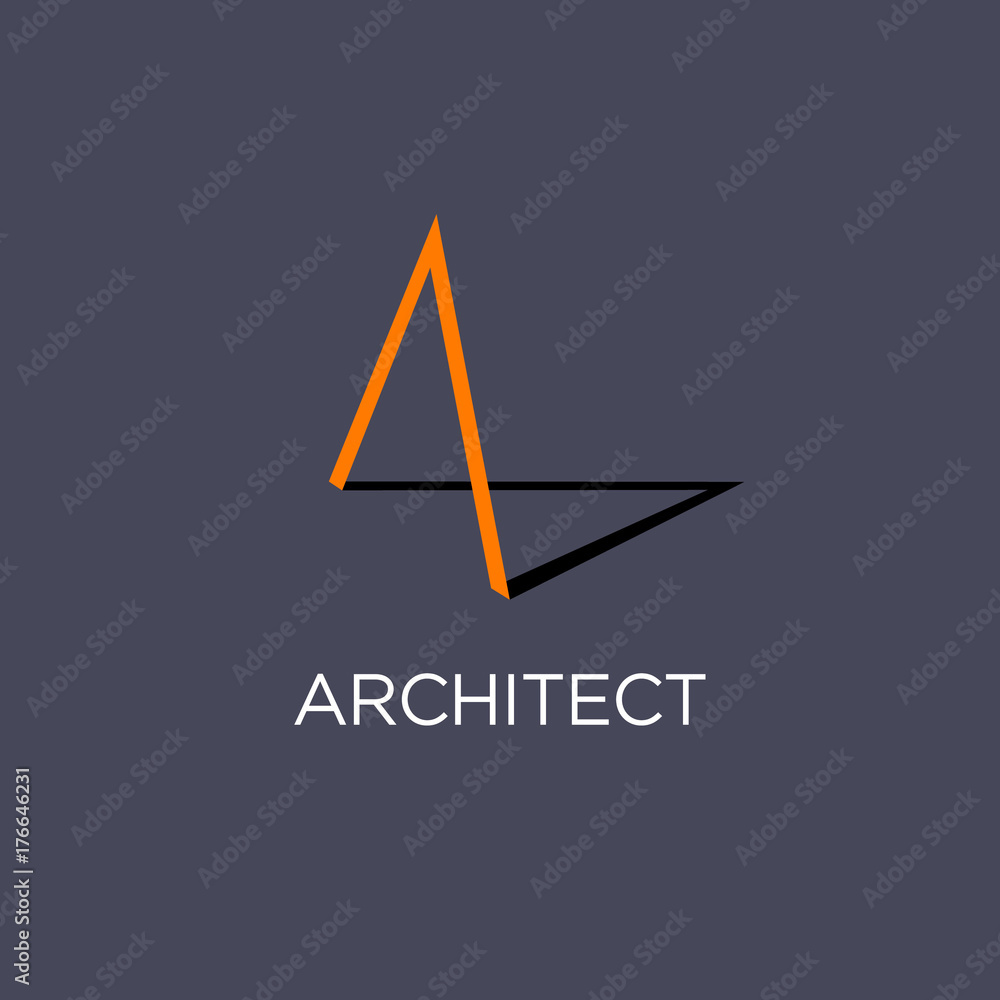 A Monogram. Architect logo or Building. Stock Vector | Adobe Stock