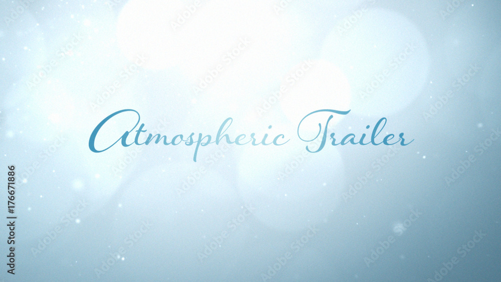 Atmospheric Bokeh Title Stock Template | Adobe Stock