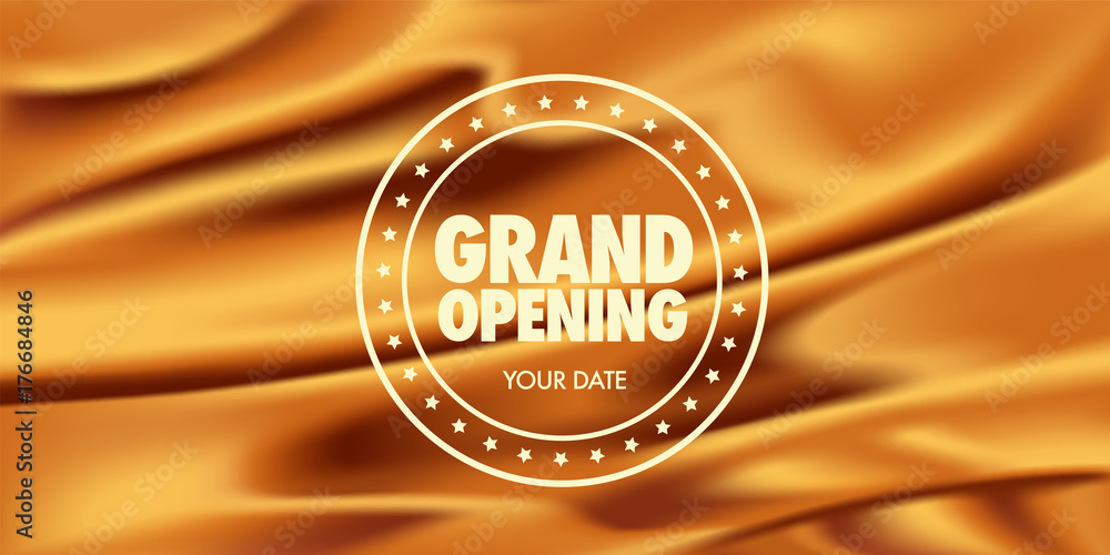 Grand opening vector illustration, poster Stock Vector | Adobe Stock