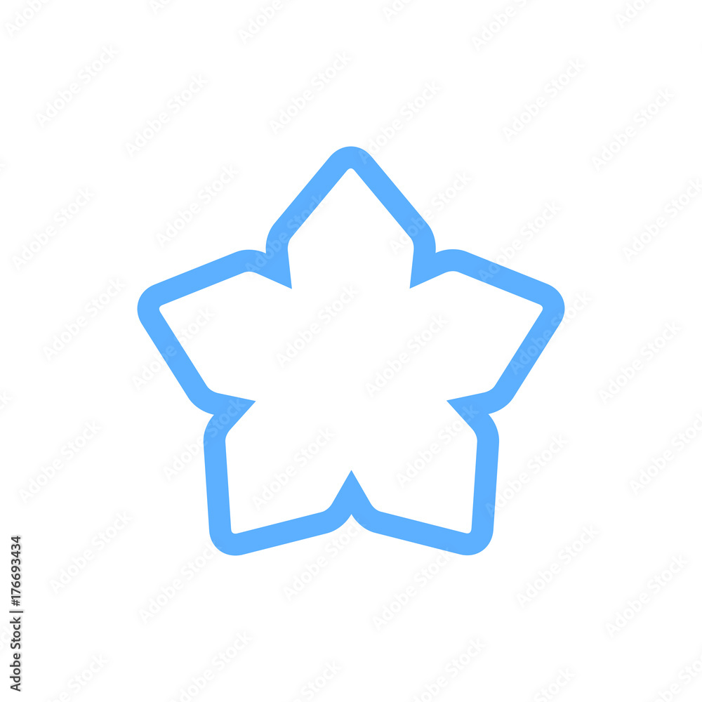 Line star logo Stock Vector | Adobe Stock