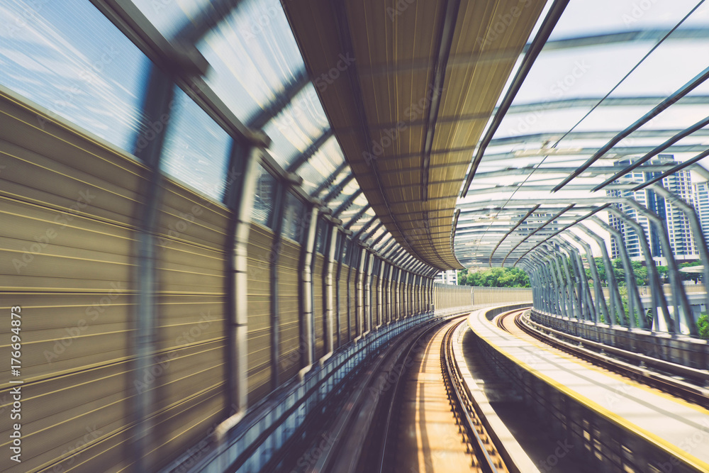 Motion effect of special design bridge Malaysian Mass Rapid Transit ...