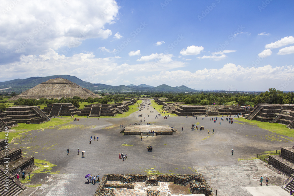 Teotihuacan, Mexico City, Ancient Mesoamerican Pyramids Stock Photo ...