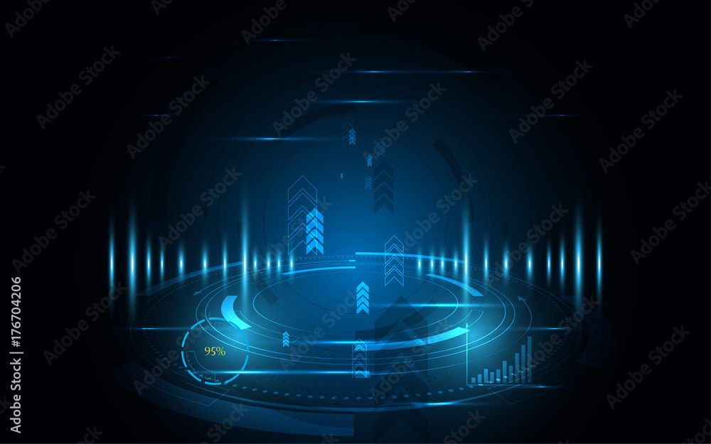 Abstract technology background Hi-tech communication concept futuristic ...