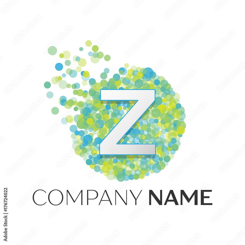 Z Logo Blue Circle Name