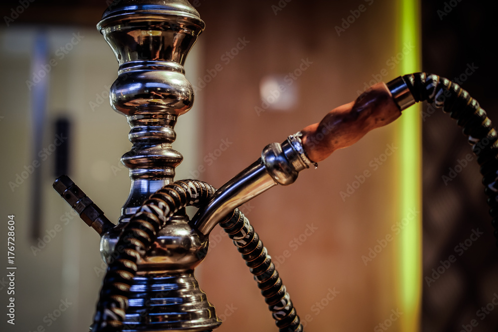 hookah shisha smoke on background. Stock Photo | Adobe Stock