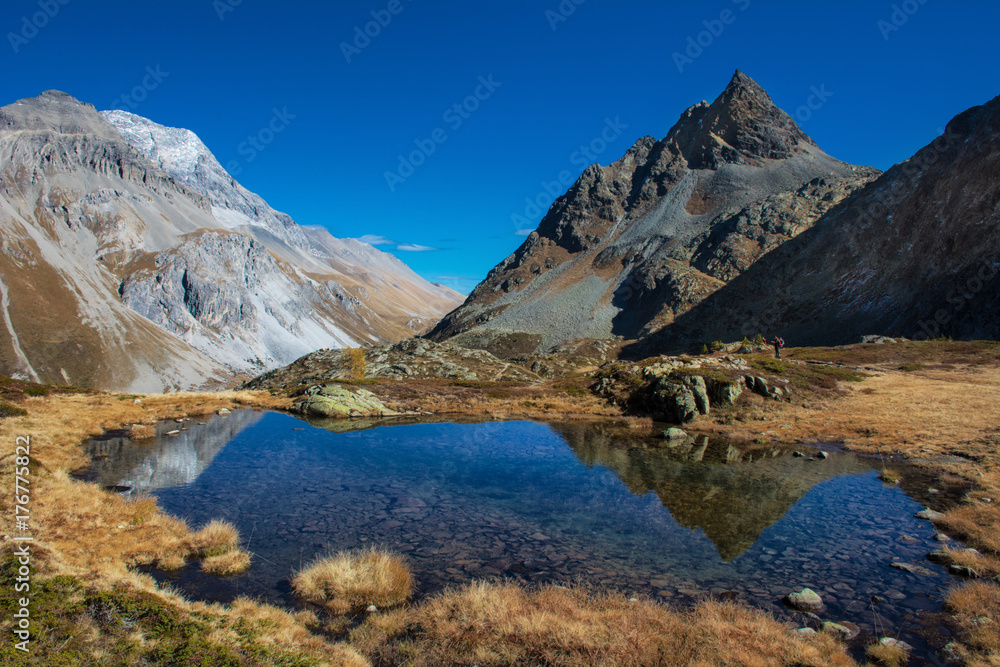 Lej Alv, Albula Pass, Crap Alv, Engadin Stock Photo | Adobe Stock