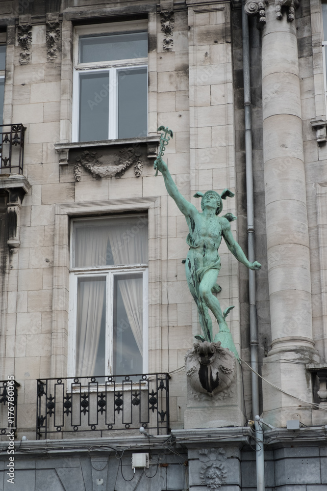 Roman God Mercury Statue