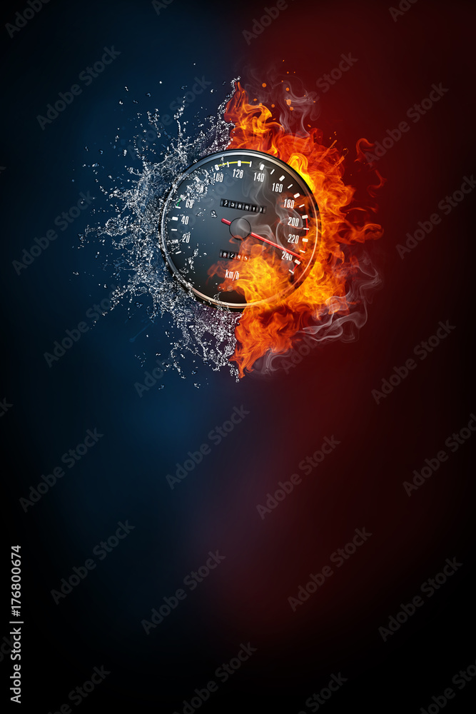 Speedometer street race poster template. High resolution HR poster size ...