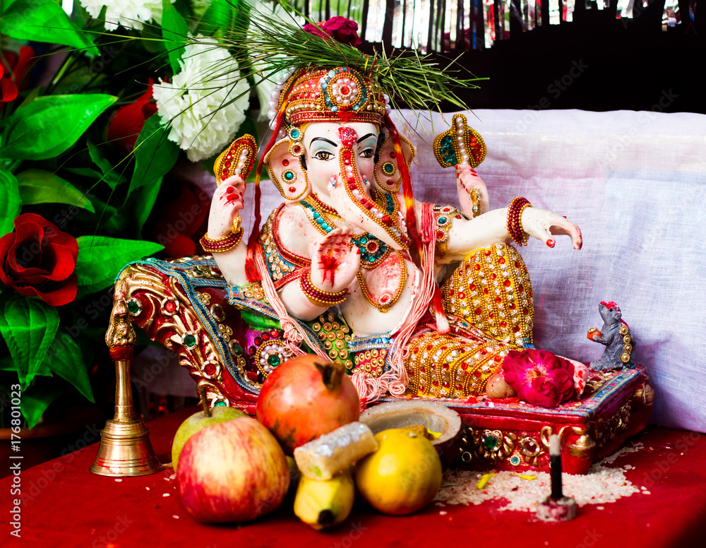 Ganesha Statue Stock Photo | Adobe Stock