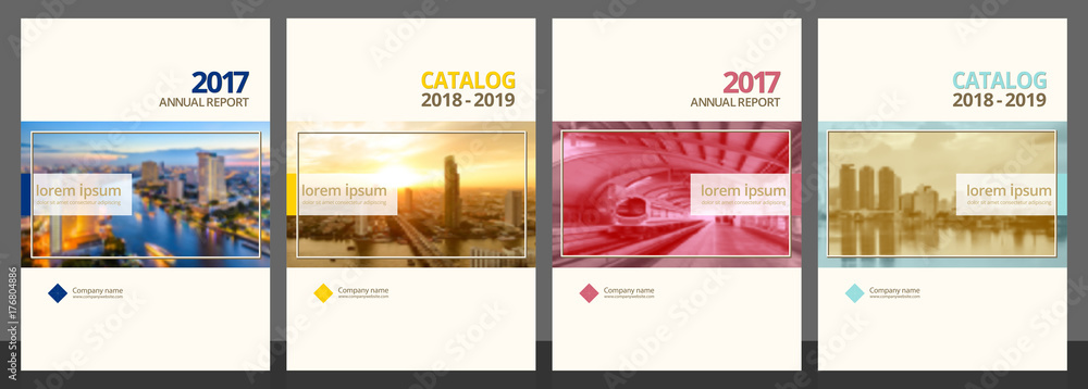 Cover design for annual report and business catalog, magazine, flyer or ...