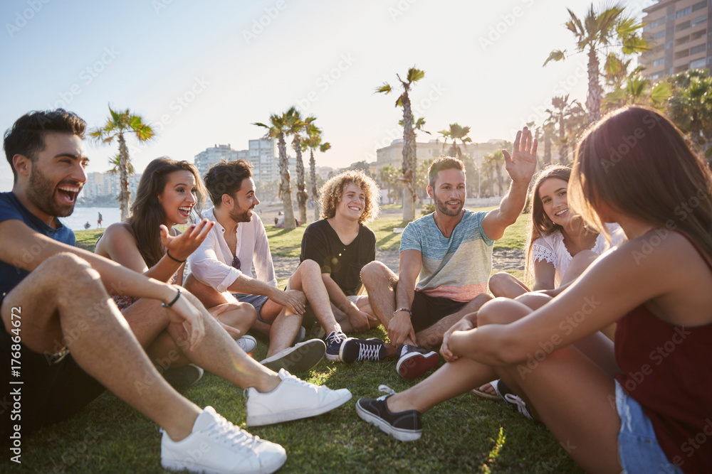 Group Of Friends Talking