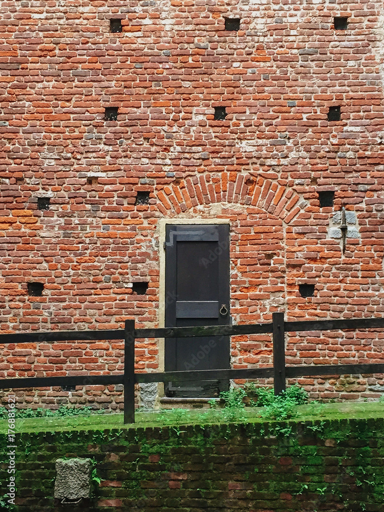 Medieval secret exit door Stock Photo | Adobe Stock