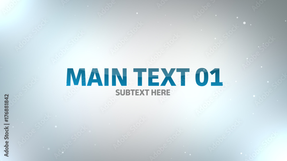 Light Gray Title with Particles Stock Template | Adobe Stock