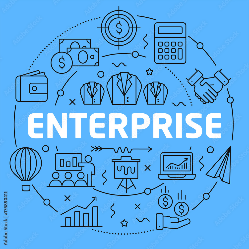 Linear illustration Stock Vector | Adobe Stock