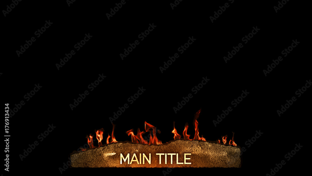 On Fire Lower Third Stock Template | Adobe Stock