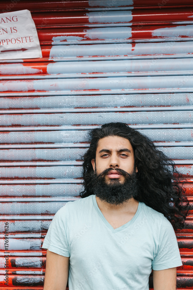 Muslim Young Man in the Street Stock Photo | Adobe Stock