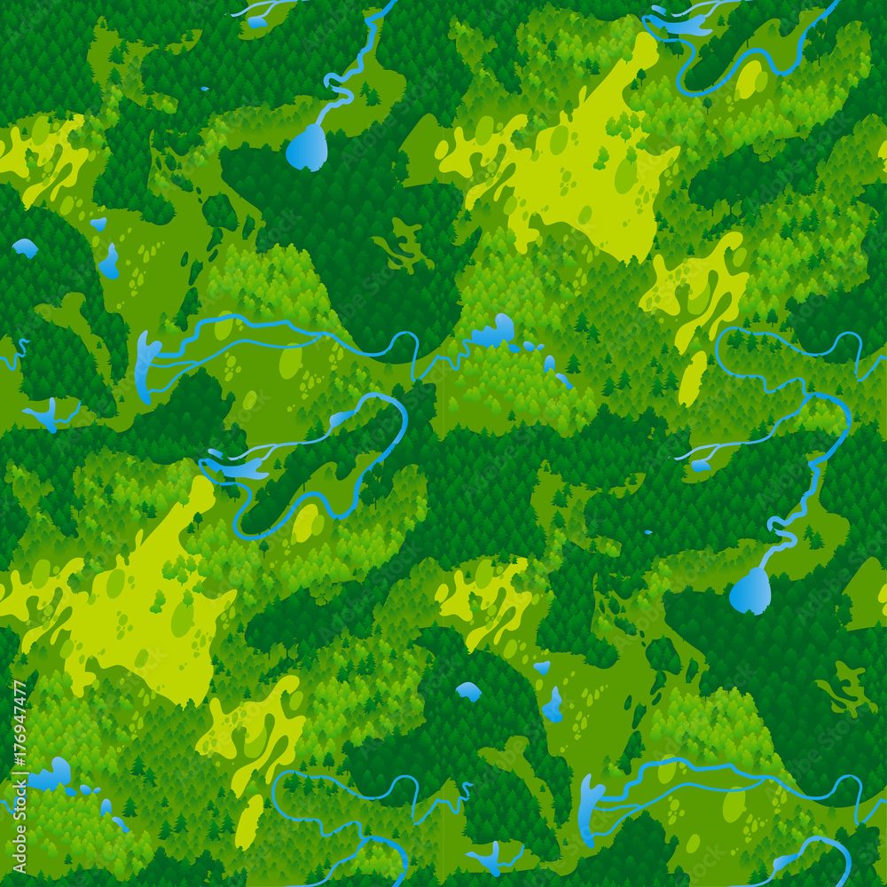 Seamless texture terrain map Stock Vector | Adobe Stock