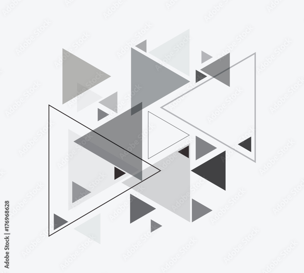 Black and white vector abstract background with triangle Stock Vector ...
