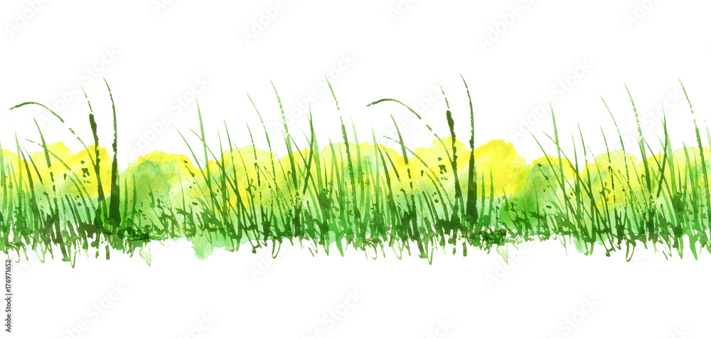 seamless, watercolor linear border, background with vintage seamless ...