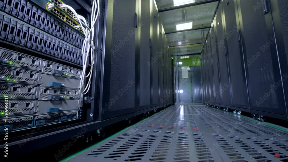Bitcoin mining servers. 4K. Stock-Video | Adobe Stock