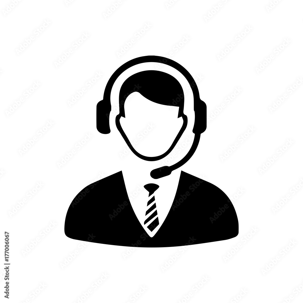 Customer Service Icon Stock Vector | Adobe Stock