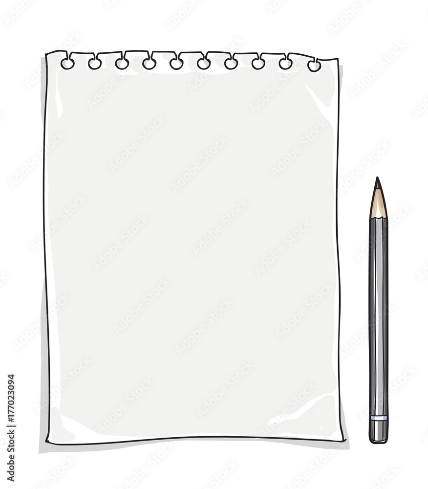 Paper And Pencil Background