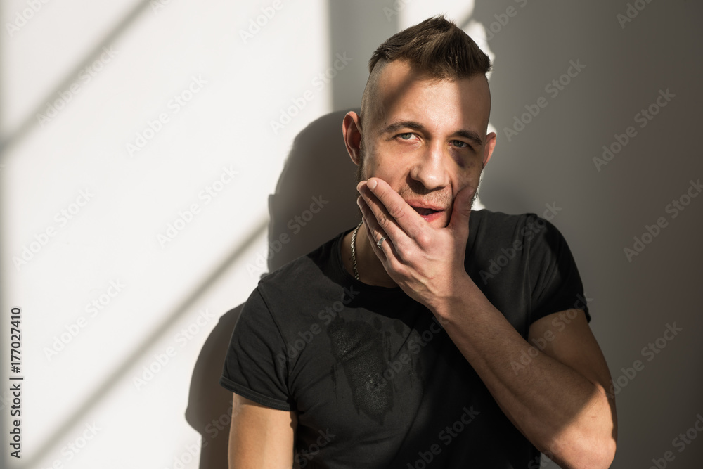 Bully guy portrait Stock Photo | Adobe Stock