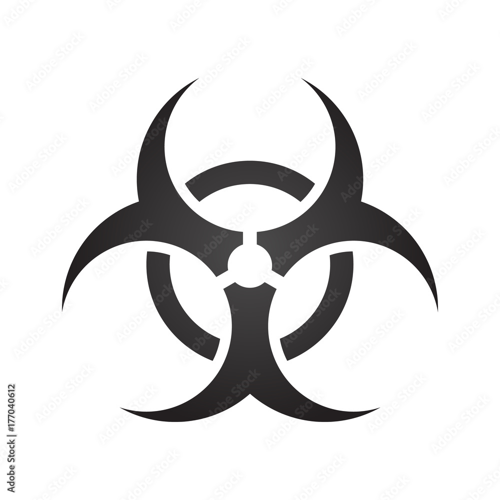Black And White Toxic Sign