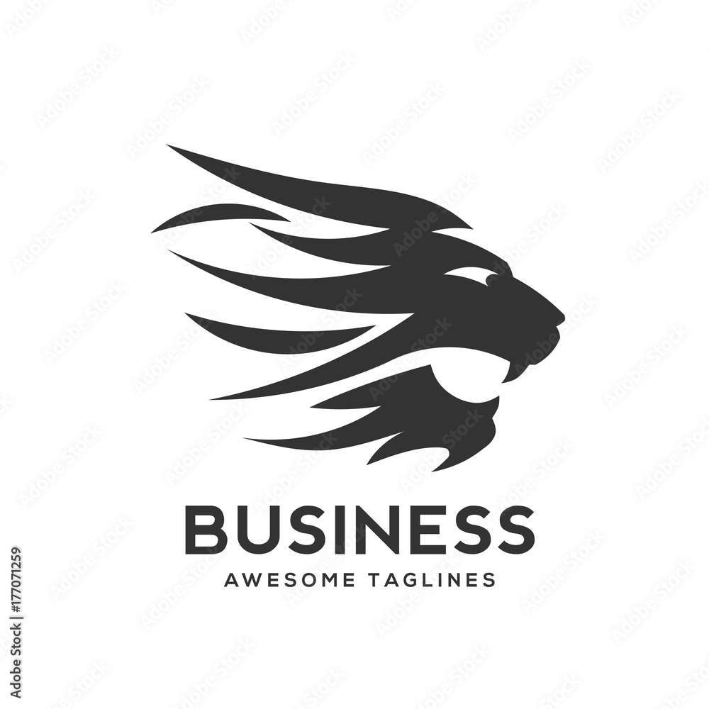 best Lion head logo vector - lion vector concept illustration. Lion ...