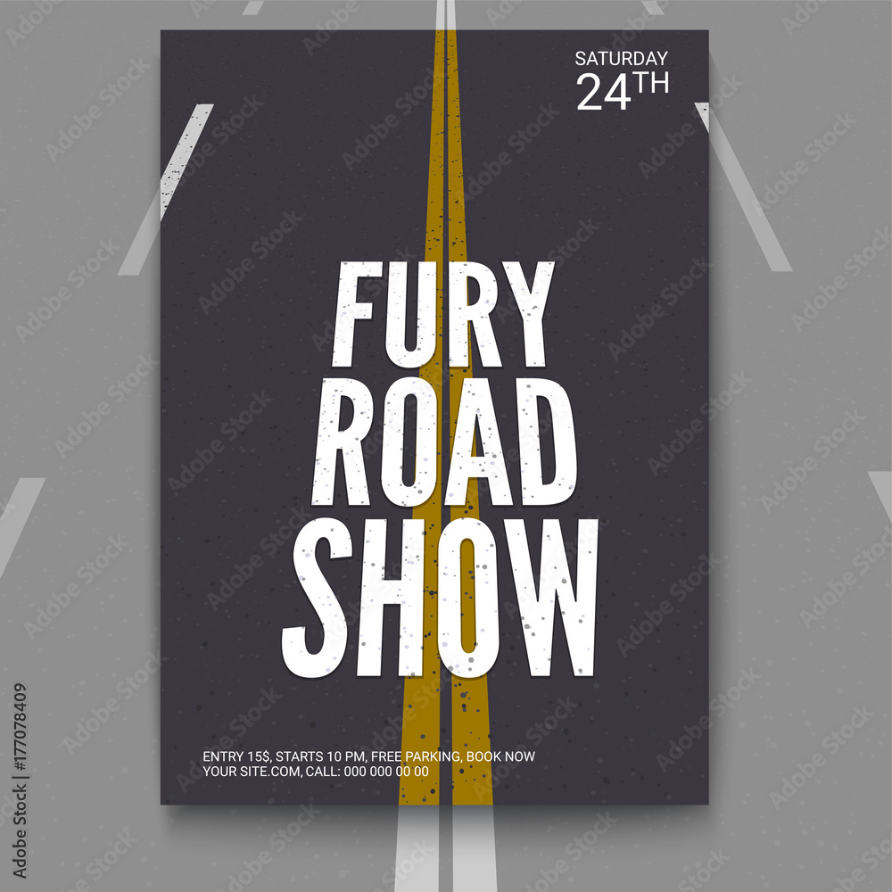 Vector template of poster, design layout for brochure, banner, flyer ...