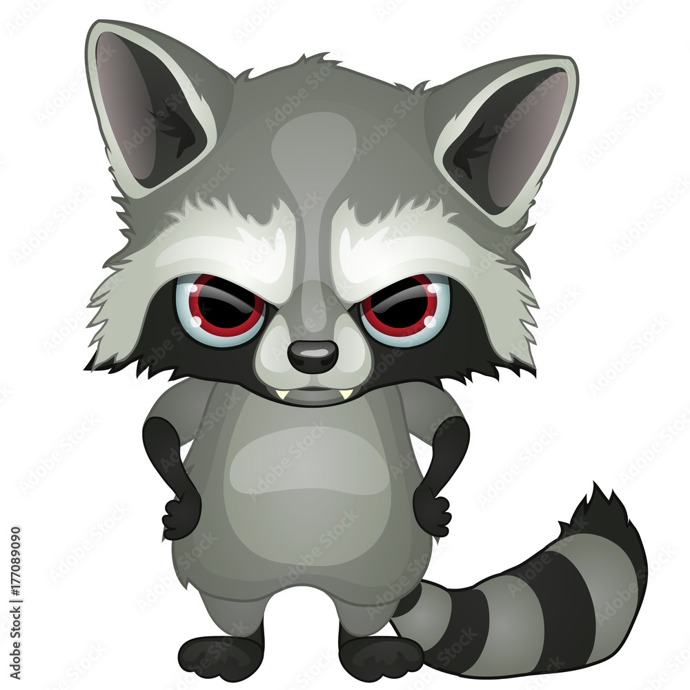 Evil Raccoon Cartoon