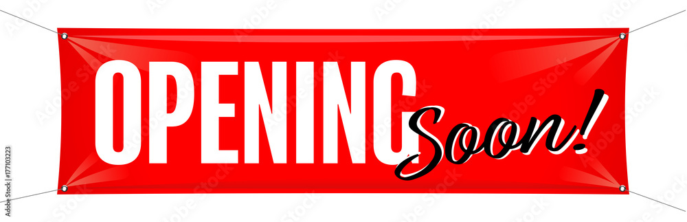 Opening soon Stock Vector | Adobe Stock