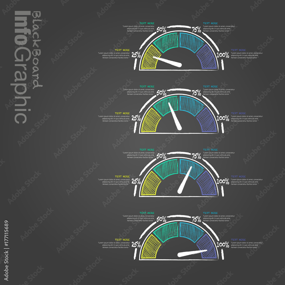 infographic in blackboard, background stock vector, Stock Vector ...