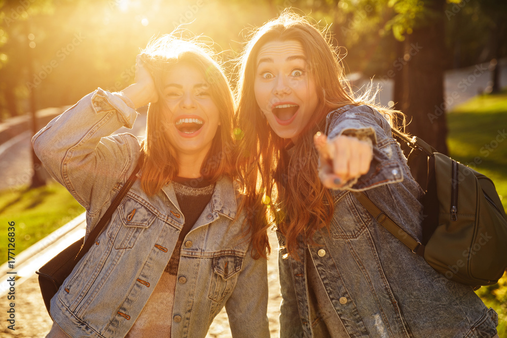 Teens Laughing And Pointing